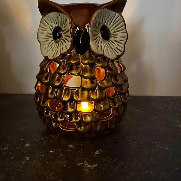 Accents | New Stunning Owl Candle Holder Tealight Metallic 7 | Poshmark